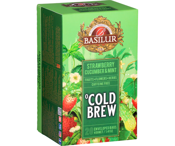 Infusión Basilur Cold Brew Strawberry Cucumber & Mint | Emporio Roble Viejo