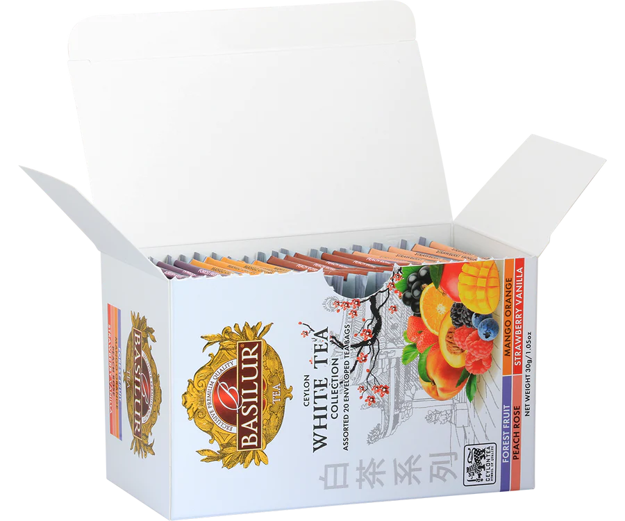 Té Blanco Assorted Basilur 20 Bolsas | Emporio Roble Viejo